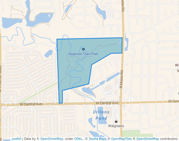 Swanson Park in Wichita | Map and Routes
