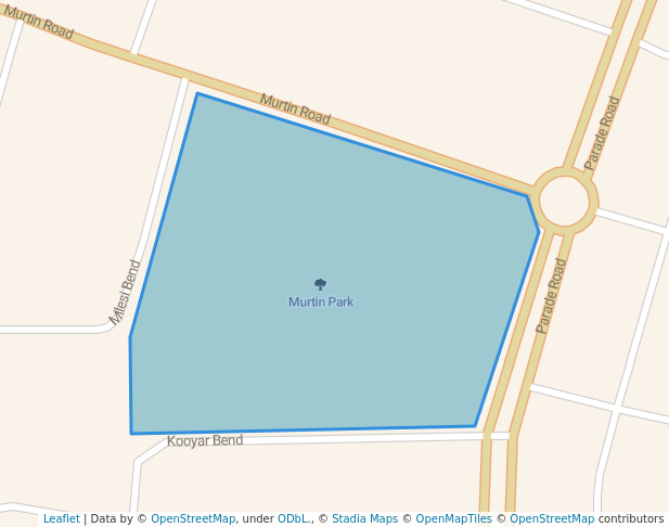 Murtin Park in Dalyellup | Map and Routes