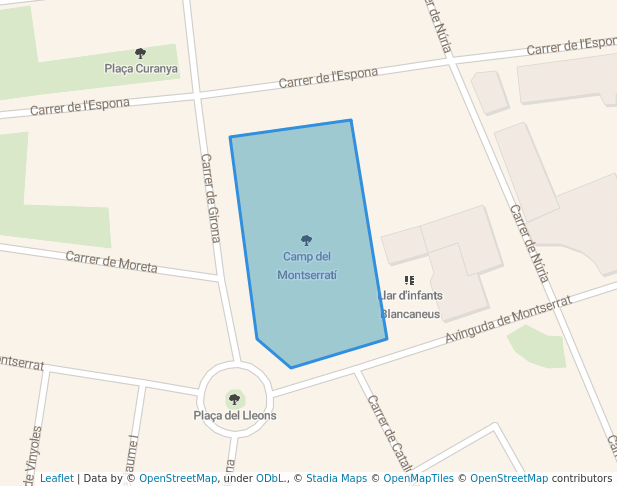 Camp del Montserratí in Torelló | Map and Routes