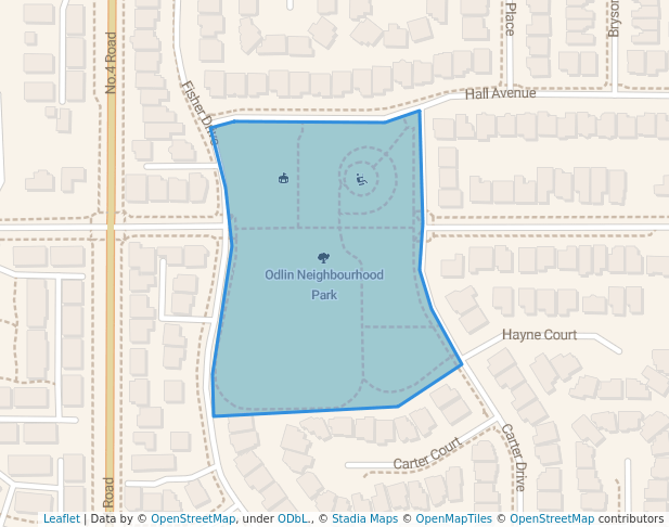 Odlin Neighbourhood Park in Richmond | Map and Routes