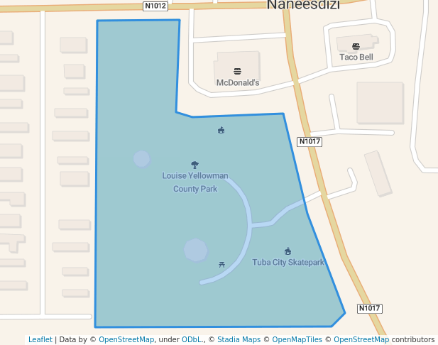 Louise Yellowman County Park in Tuba City | Map and Routes