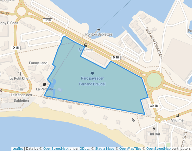 Parc paysager Fernand Braudel in La Seyne-sur-Mer | Map and Routes