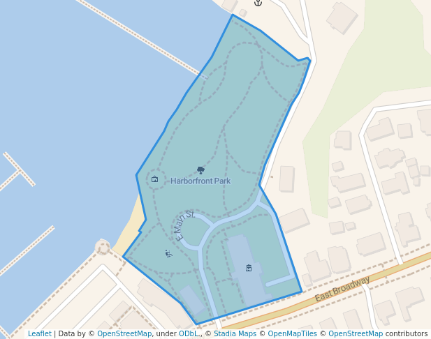 Harborfront Park in Port Jefferson | Map and Routes