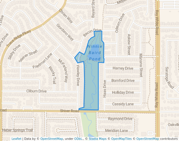 Ninnie Baird Park in Fort Worth | Map and Routes