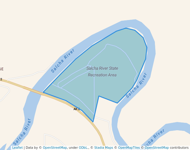 Salcha River State Recreation Area in Salcha | Map and Routes