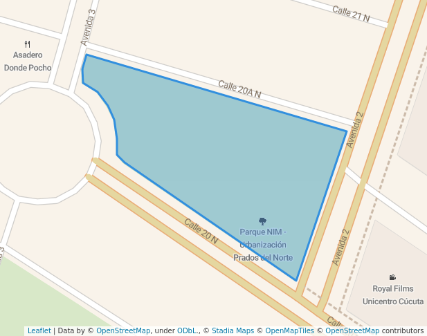 Parque NIM - Urbanización Prados del Norte in Cúcuta | Map and Routes