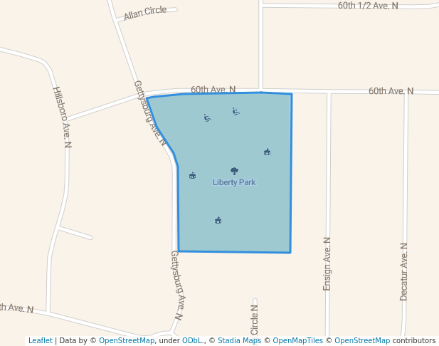Liberty Park in New Hope | Map and Routes