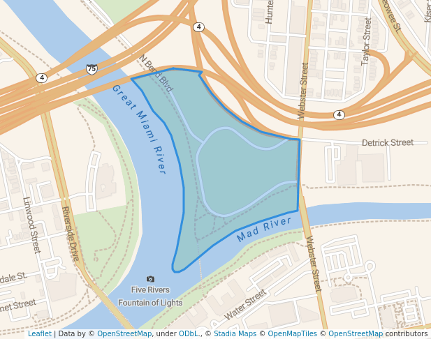 Deeds Point MetroPark in Dayton | Map and Routes