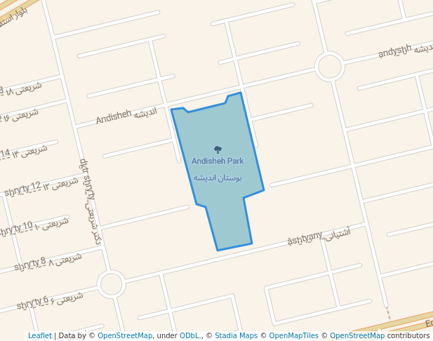 Andisheh Park in Golbahar | Map and Routes