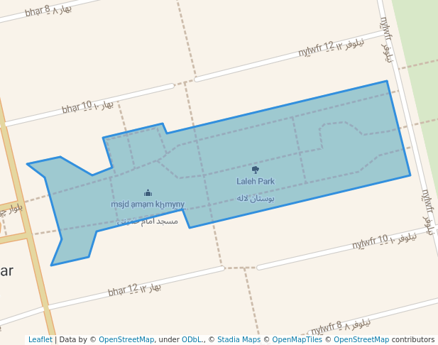 Laleh Park in Golbahar | Map and Routes
