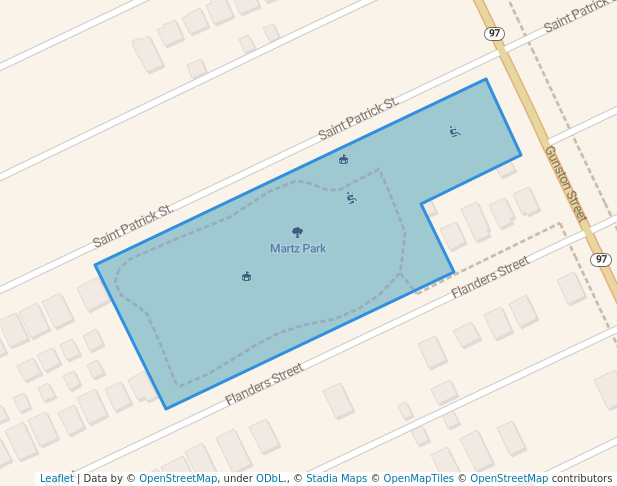 Martz Park in Detroit | Map and Routes