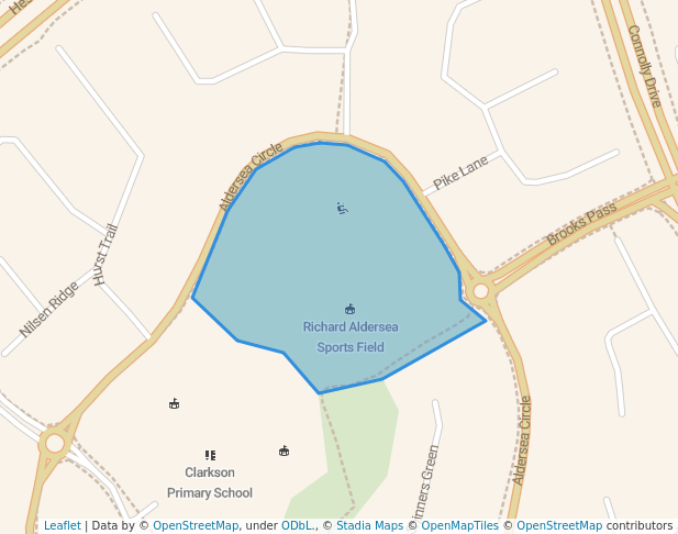 Richard Aldersea Park in Clarkson | Map and Routes