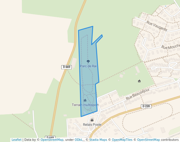 Parc de Rai in Rai | Map and Routes