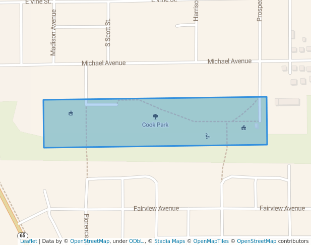 Cook Park in Lima | Map and Routes
