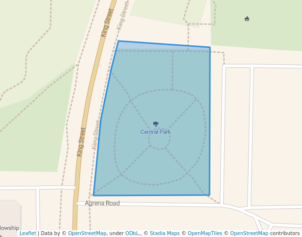 Central Park in Spruce Grove | Map and Routes