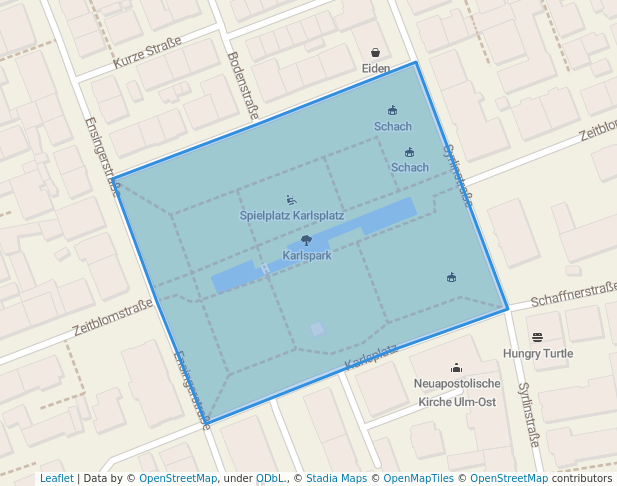 Karlspark in Ulm | Map and Routes