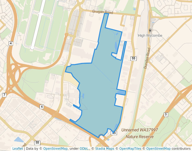 Munday Swamp in Perth Airport | Map and Routes