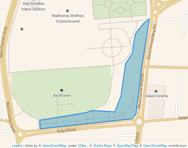 Race Course Park in Rajkot | Map and Routes