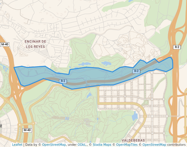 Valdebebas-Cañada in Madrid | Map and Routes