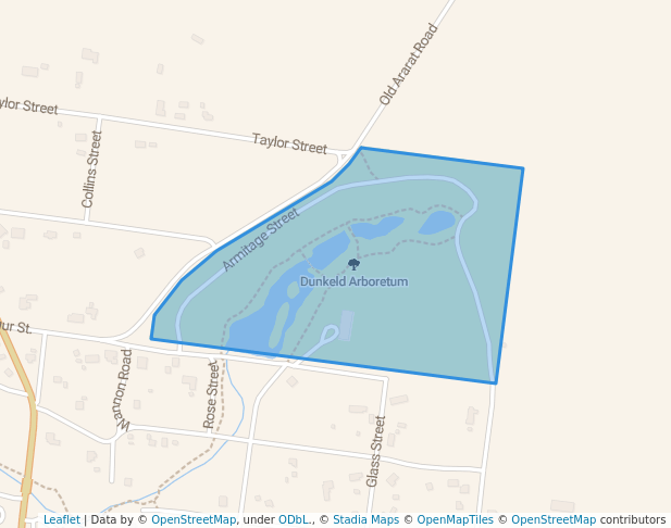 Dunkeld Arboretum in Dunkeld | Map and Routes