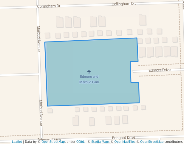 Edmore and Marbud Park in Detroit | Map and Routes