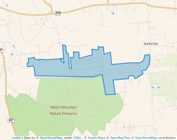 Money Rocks County Park in East Earl | Map and Routes