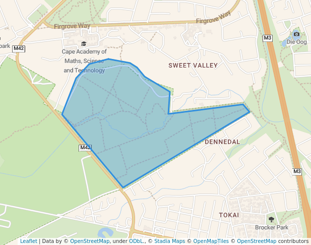 Lower Tokai in Cape Town | Map and Routes