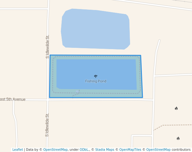 Fishing Pond in Yuma | Map and Routes