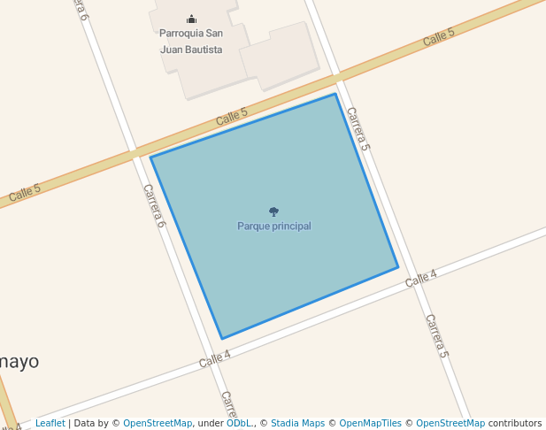 Parque principal in El Guacamayo | Map and Routes