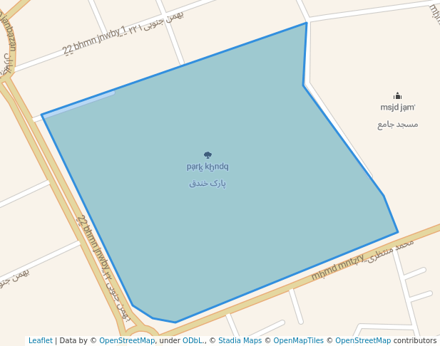 پارک خندق in Tabas | Map and Routes