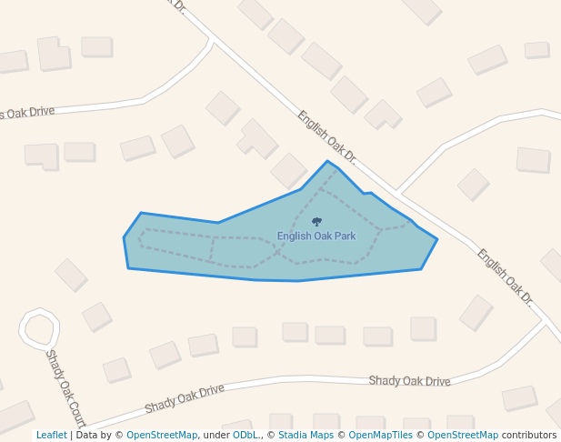 English Oak Park in Doraville | Map and Routes