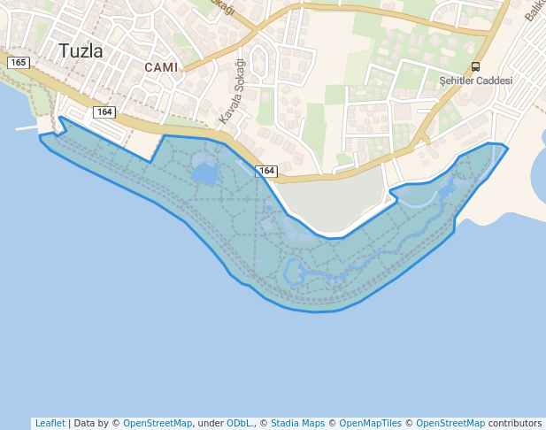 Tuzla Sahil Parkı in İstanbul | Map and Routes