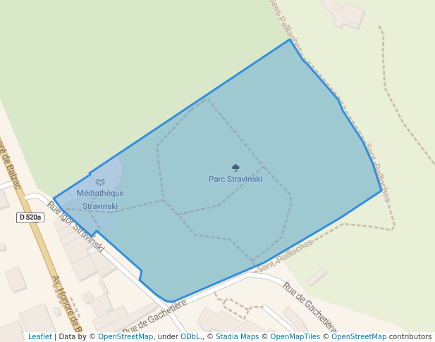 Parc Stravinski in Voreppe | Map and Routes
