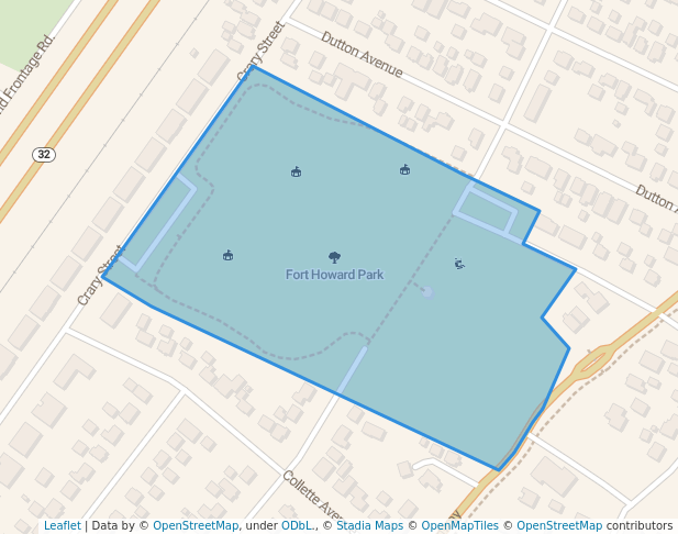 Fort Howard Park in Green Bay | Map and Routes