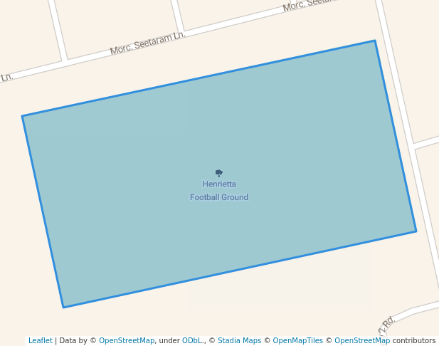 Henrietta Football Ground in Vacoas-Phoenix | Map and Routes