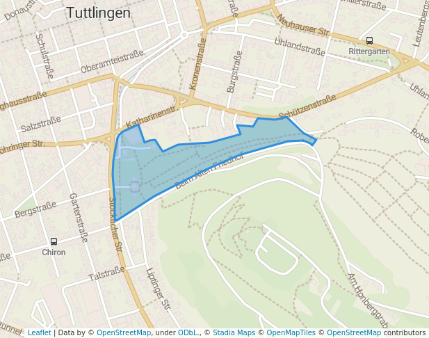Bürgerpark Alter Friedhof in Tuttlingen | Map and Routes
