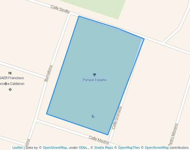 Parque España in Santa Anita | Map and Routes