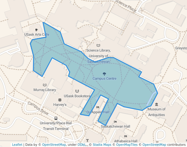 Campus Centre in Saskatoon | Map and Routes