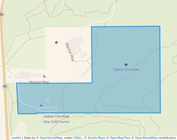 Zephyr Cove Park in Glenbrook | Map and Routes