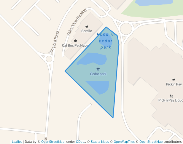 Cedar park in Sandton | Map and Routes