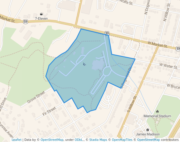 Westover Park in Harrisonburg | Map and Routes