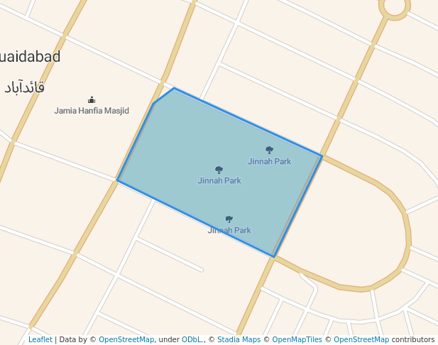 Jinnah Park in Gunjial | Map and Routes