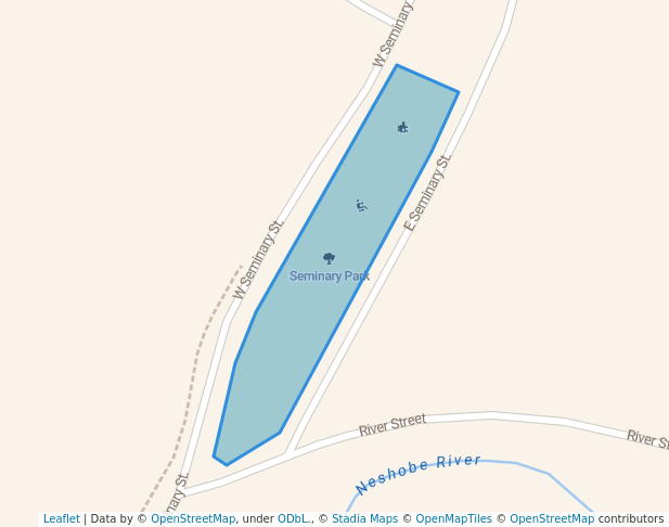Seminary Park in Brandon | Map and Routes