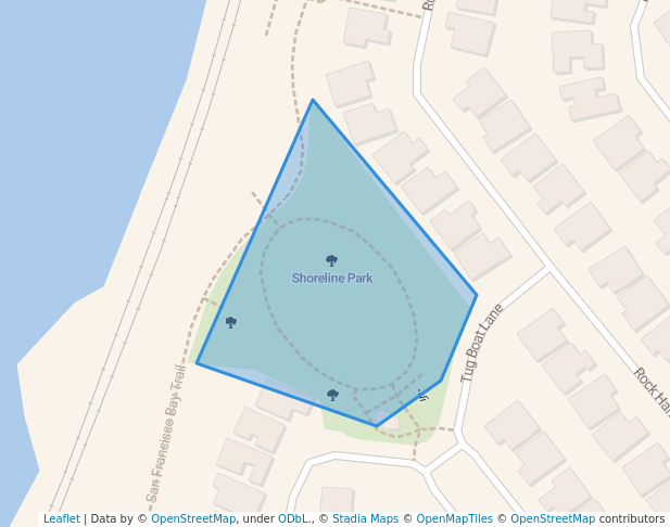 Shoreline Park in Hercules | Map and Routes