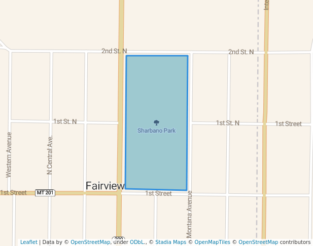 Sharbano Park in Fairview | Map and Routes