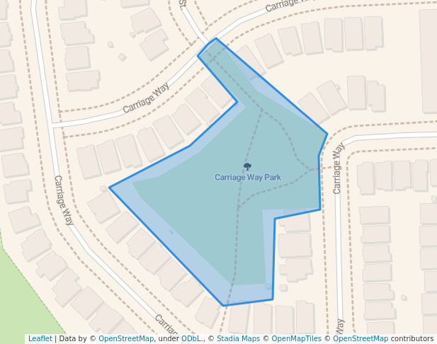 Carriage Way Park in Kitchener | Map and Routes