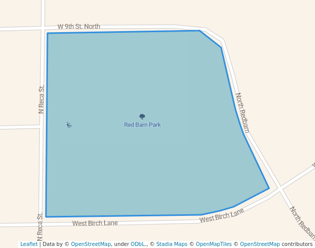 Red Barn Park in Wichita | Map and Routes
