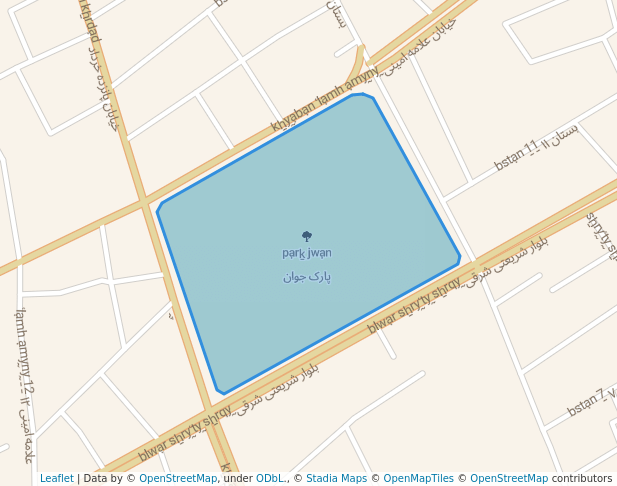 پارک جوان in Rafsanjan | Map and Routes