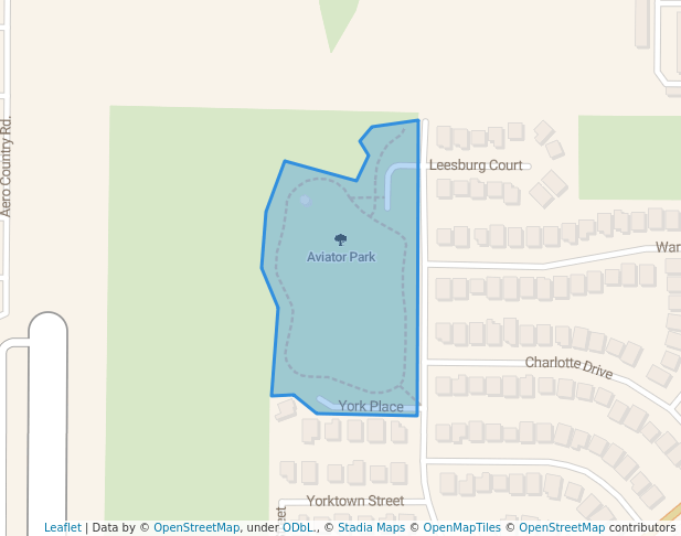 Aviator Park in McKinney | Map and Routes