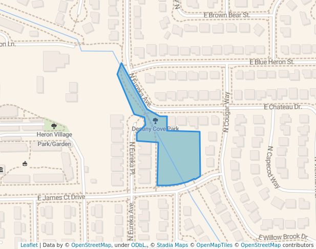 Destiny Cove Park in Meridian | Map and Routes